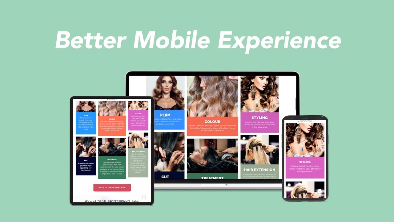 Website Design for Agio Hair - YouTube