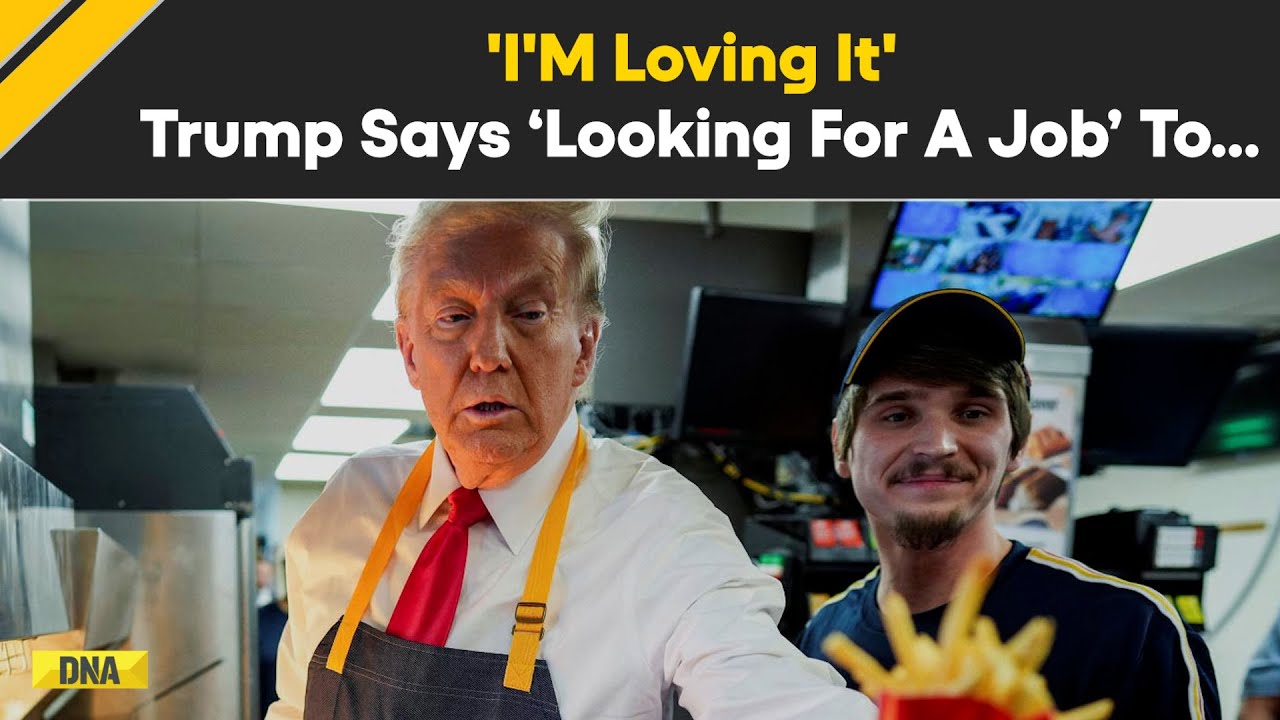 US Presidential Elections: Donald Trump Served Fries At McDonald's ...