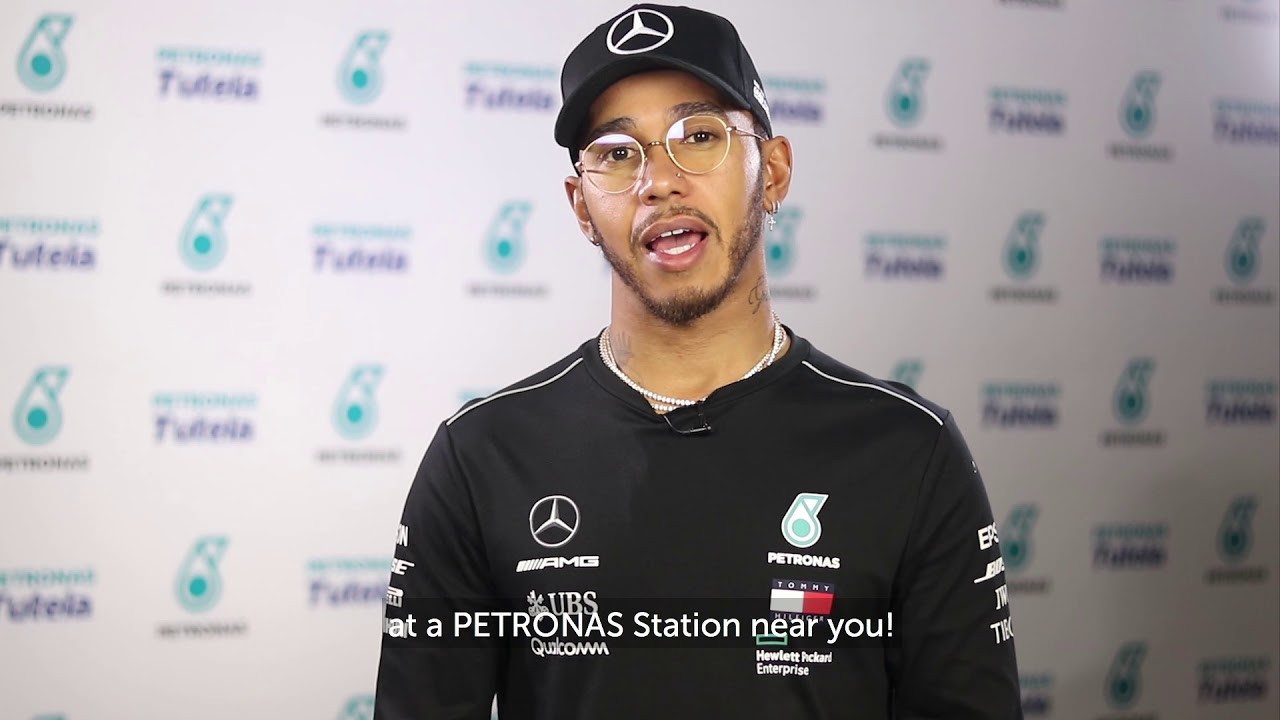 Lewis Hamilton with the all-new PETRONAS Primax 95 with Pro-Drive - YouTube