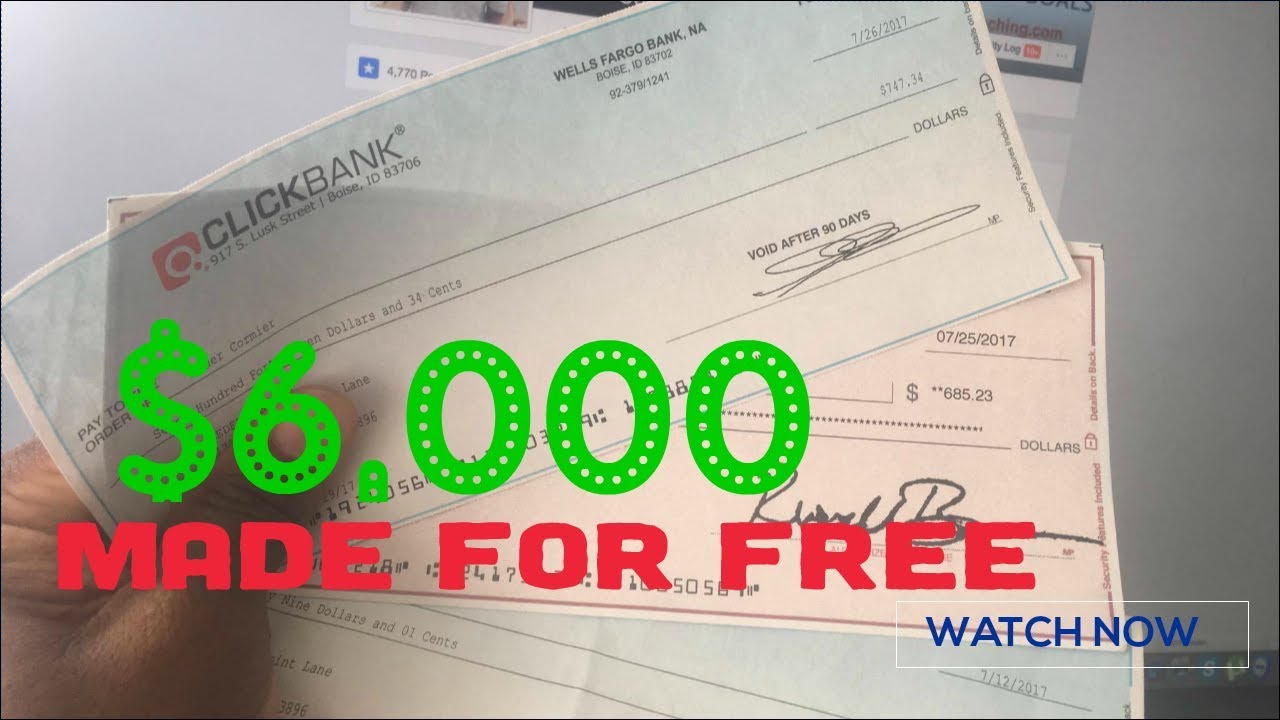 How I Made $6,000 With Clickbank For FREE - YouTube