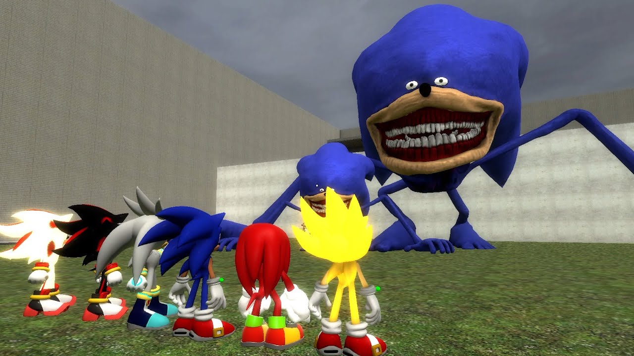 Shin Sonic Tapes vs Sonic all character in Garry's Mod! part31 - YouTube