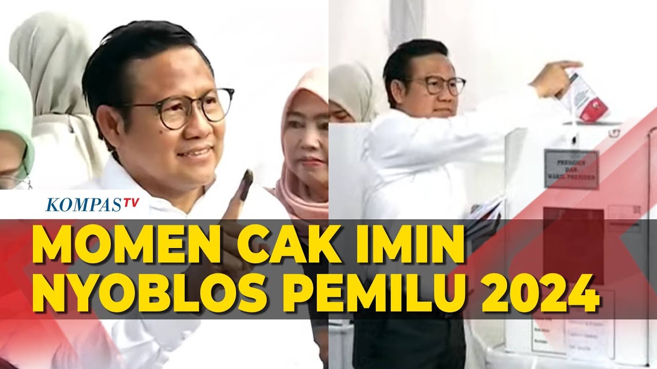 Detik-Detik Cak Imin Nyoblos Pemilu 2024 di TPS Kemang Bersama Keluarga ...