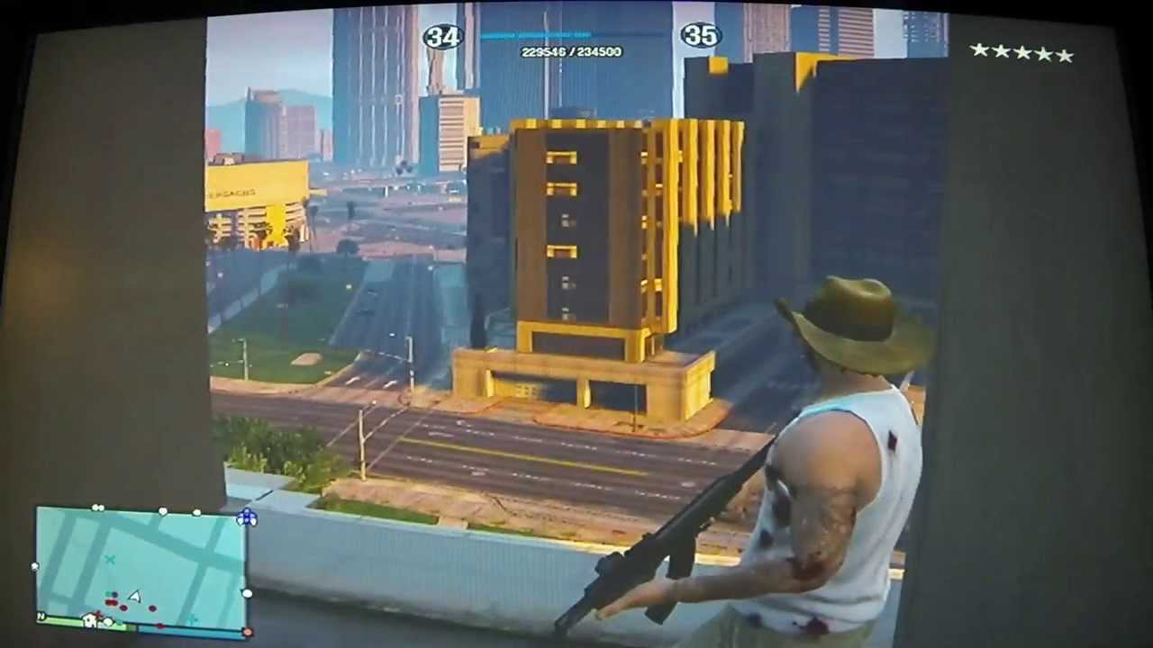 how to get a 5 star wanted level on gta 5 online without any bombs or ...