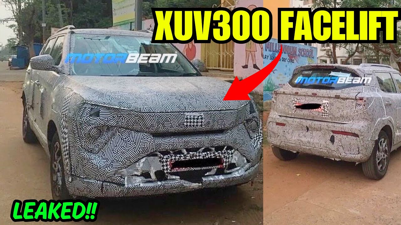 Mahindra XUV300 Facelift Top Model Leaked!! xuv300 facelift 2024 ...