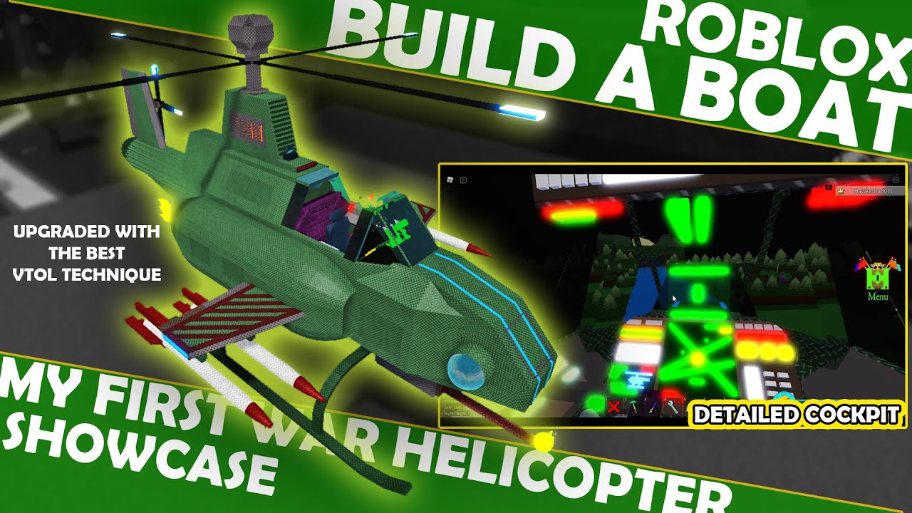 My 1st Battle Helicopter Upgraded with my VTOL Technique! Roblox Build ...