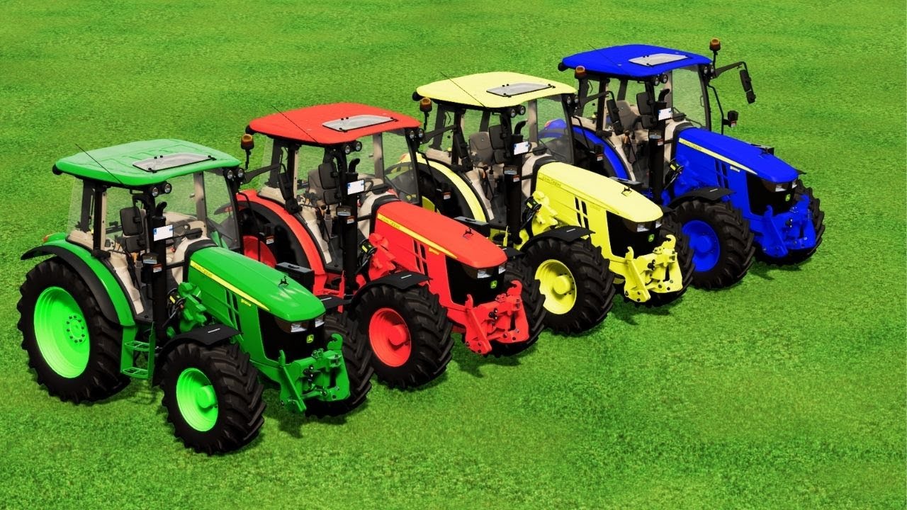 JOHN DEERE Mini TRACTORS OF POKEMON GARAGE ! RALLY OF HUMMER ! Farming ...