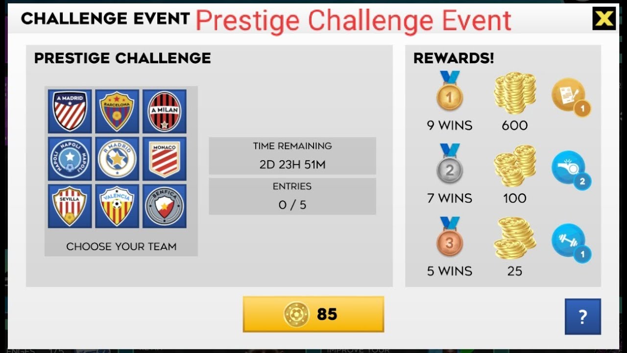 DLS 23|Prestige Challenge-Challenge Event - YouTube