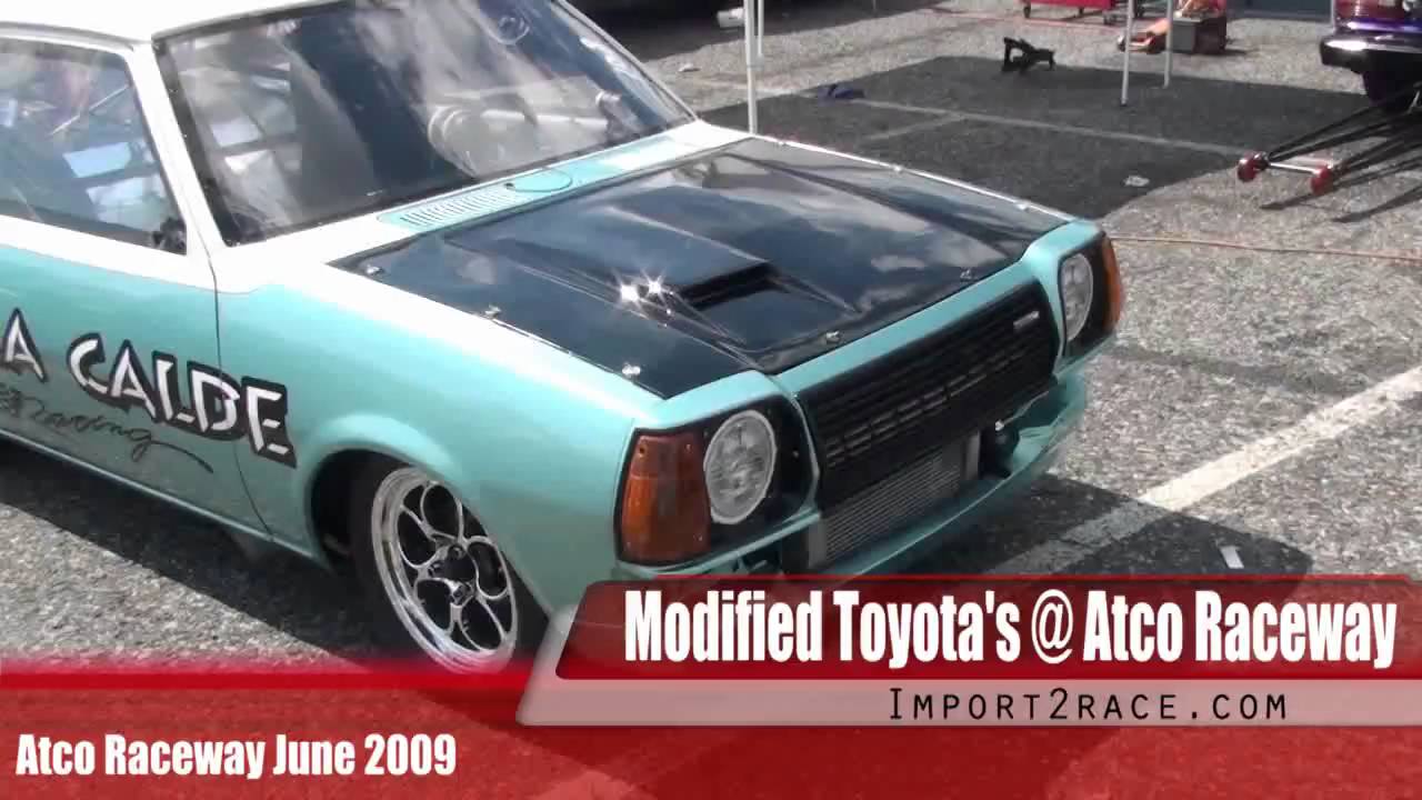 Modified Toyota's @ Atco Raceway - YouTube
