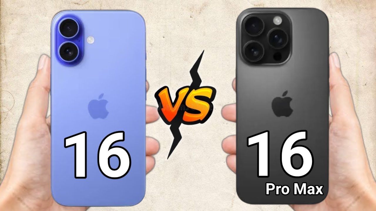 iPhone 16 vs iPhone 16 pro max - Full Comparison 🔥 - YouTube