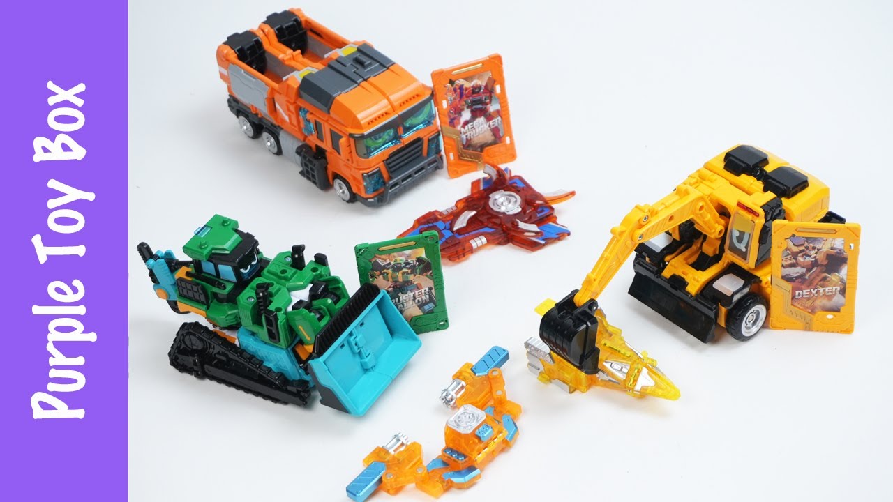 Transformer Metal Cardbot Bulldozer 메탈카드봇 버스터갤런 덱스터 - YouTube