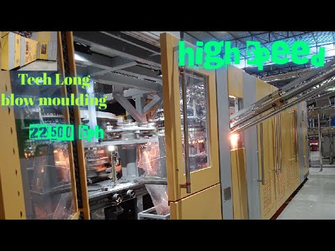 Tech Long high speed blow moulding machine cpx10 - YouTube
