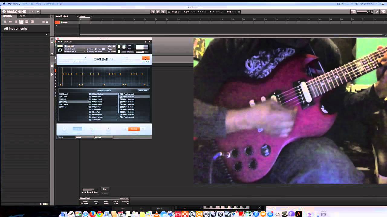 Native Instruments DRUM LAB GIBSON GUITAR SGJ MASCHINE STUDIO - YouTube