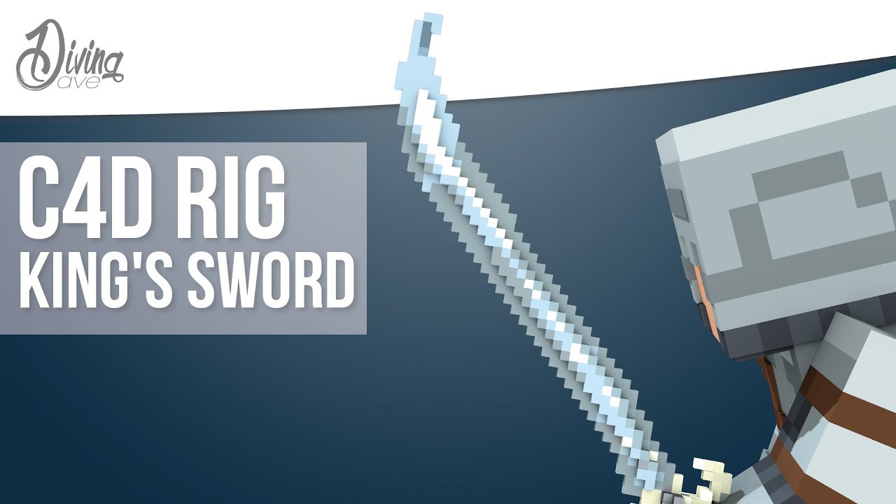 Cinema 4D | Minecraft King's Sword Rig DOWNLOAD [FREE] - YouTube