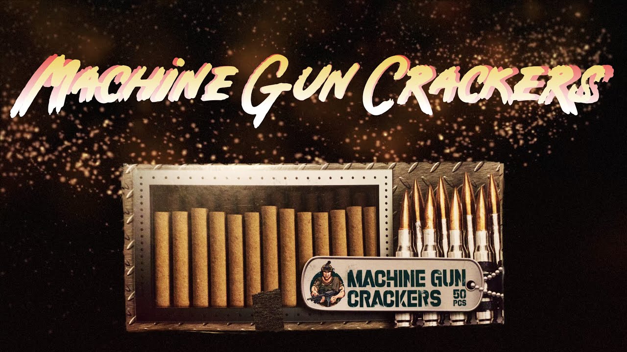 Massenzündung Lesli Machine Gun Crackers 4K - YouTube