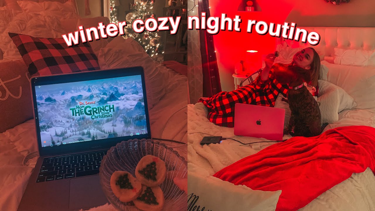 cozy winter holiday/ christmas night routine 2020! my winter night ...