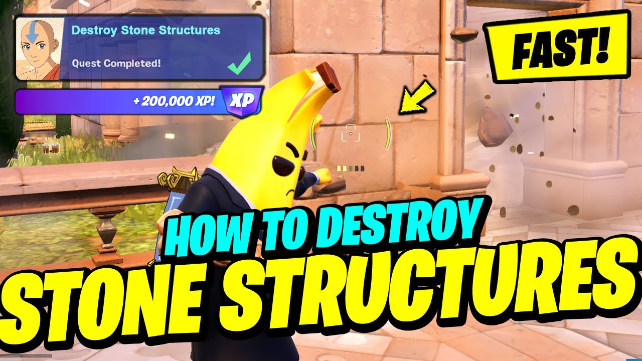 How to EASILY Destroy Stone Structures (FASTEST WAY) - Fortnite Avatar ...