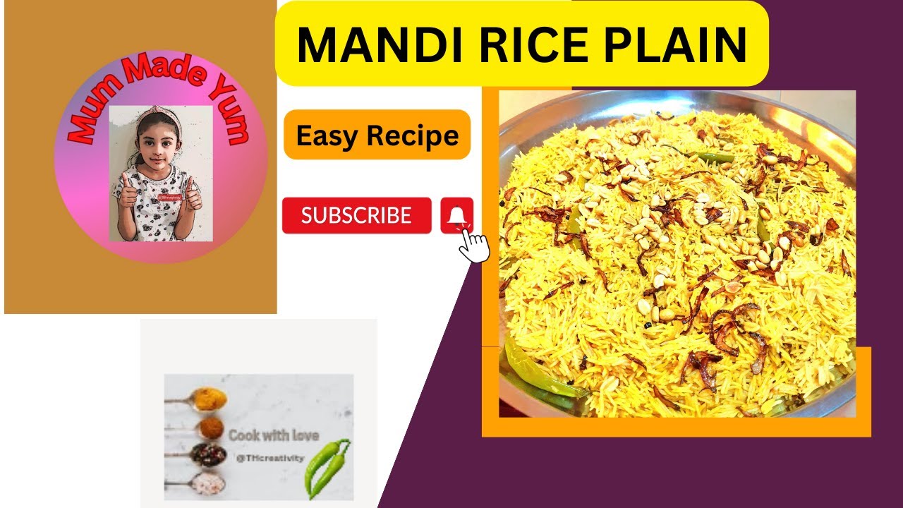 How to make Mandi Rice plain | Mandi Rice without meat | Mandi Rice ...