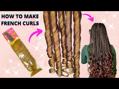 How to make french curls braid Hair using Lush attachment/Easy french ...
