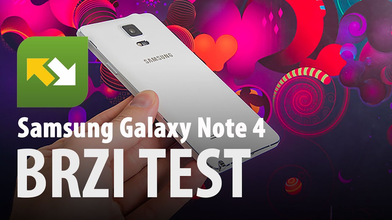 Samsung Galaxy Note 4 : brzi test - YouTube