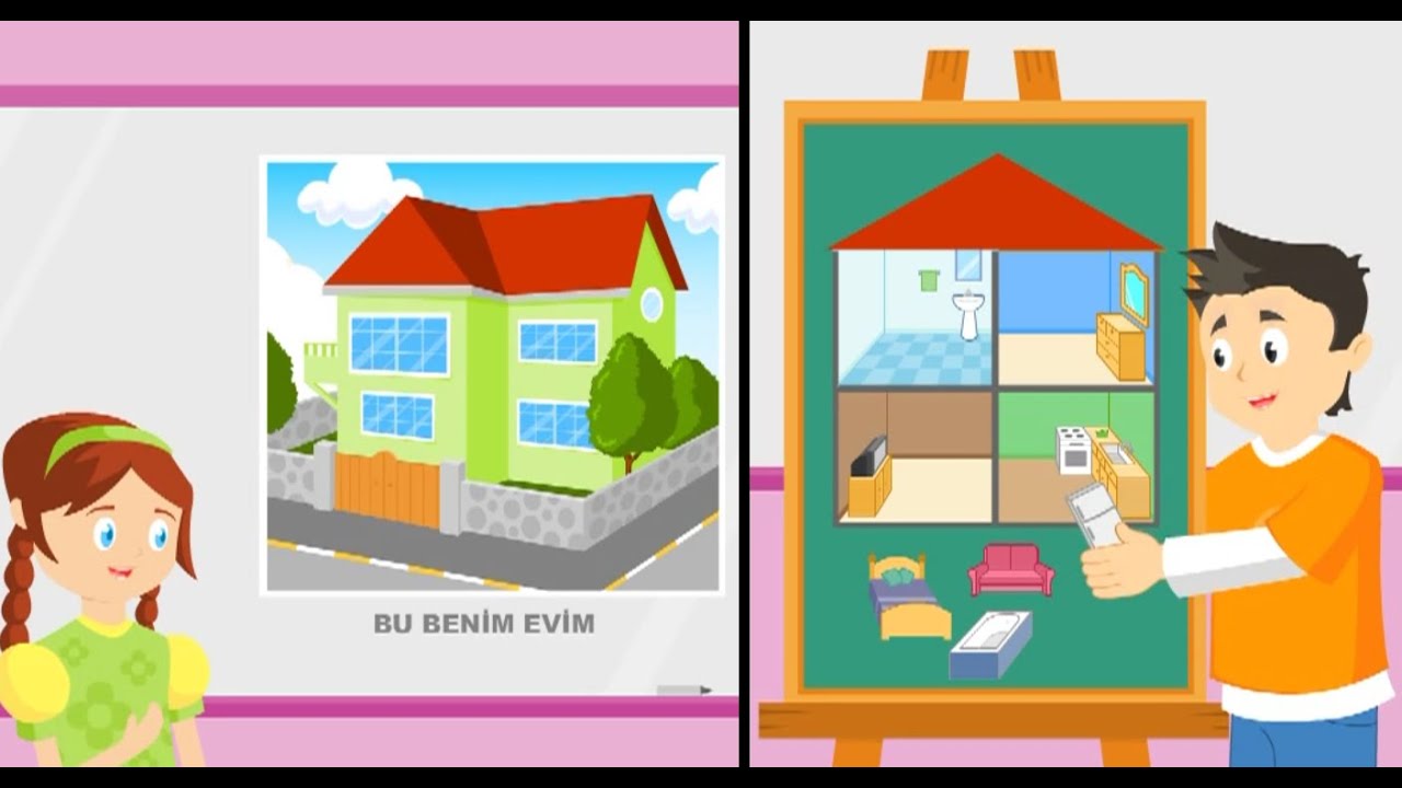 Turkish Cartoons 12 - Home and Household Goods - Songs, Sentences ...