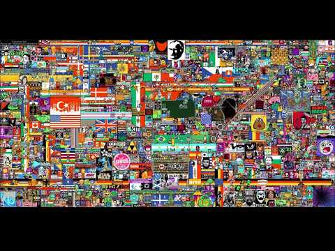 Reddit r/place 2022 accelerated video