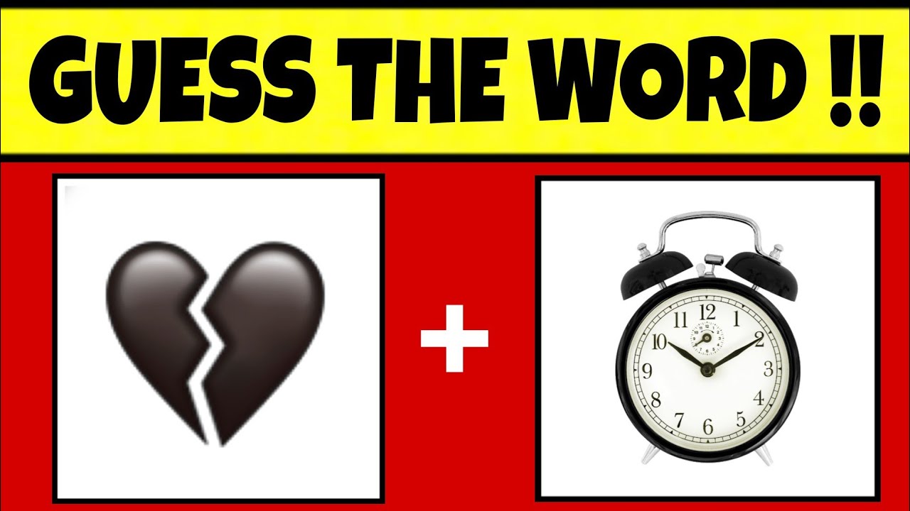 Guess the word by emojis | Guess The Emoji Challenge | Can you guess ...