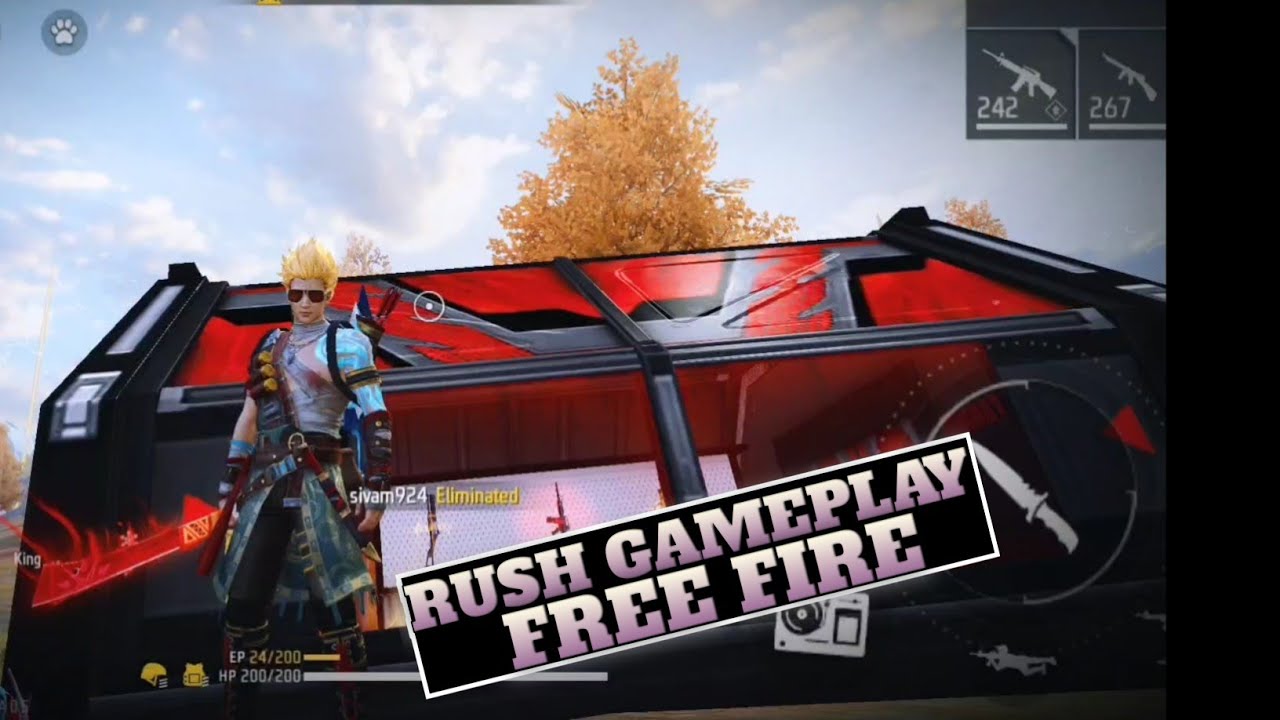 Free fire rush gameplay video 🔥|| Garena free fire rush gameplay video ...