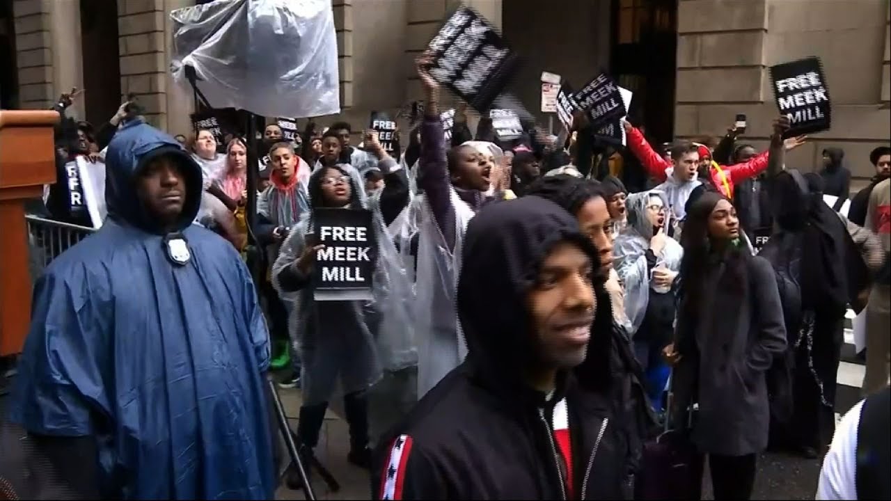 Meek Mill Receives New Trial as Supporters Rally - YouTube