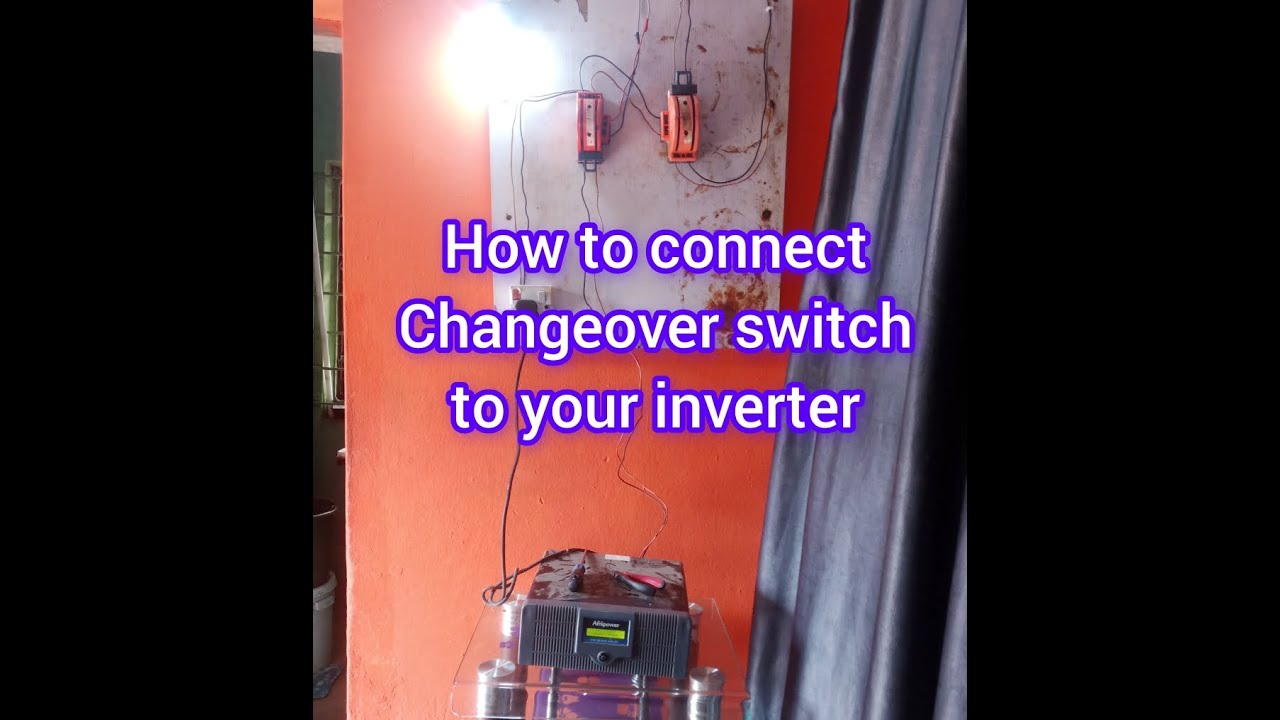 How to connect Changeover switch to your inverter - YouTube