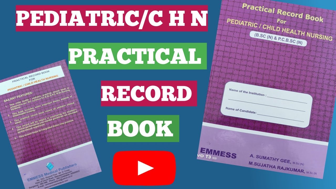 PEDIATRIC /C H N PRACTICAL RECORD BOOK 📚// #PAGE - 197 to 207 ...