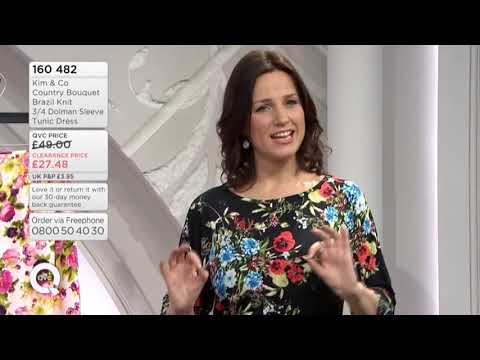 Catherine Huntley  Short Dress + Black Tights QVC UK