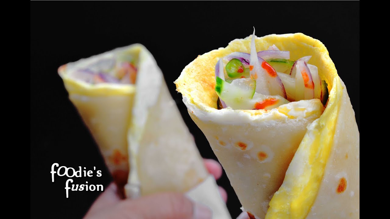 কোলকাতার জনপ্রিয় এগ রোল -Easy Kolkata Egg Rolls-Bengali Egg Roll ...