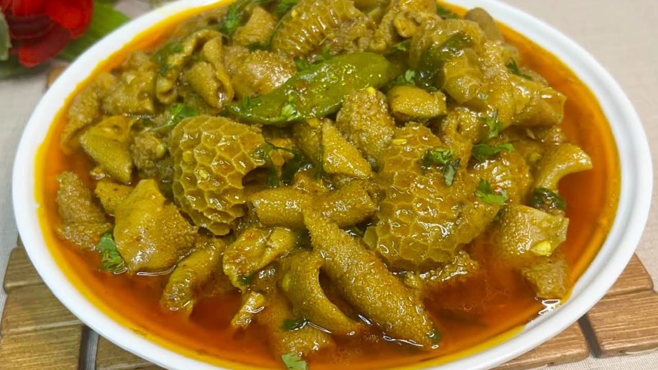 Ojri Recipe | Boti Ka Salan | Goat Intestine Recipe | Chakna Recipe ...