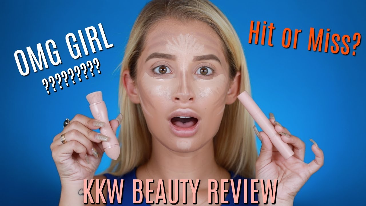 KKW BEAUTY CONTOUR AND HIGHLIGHT STICK REVIEW - YouTube