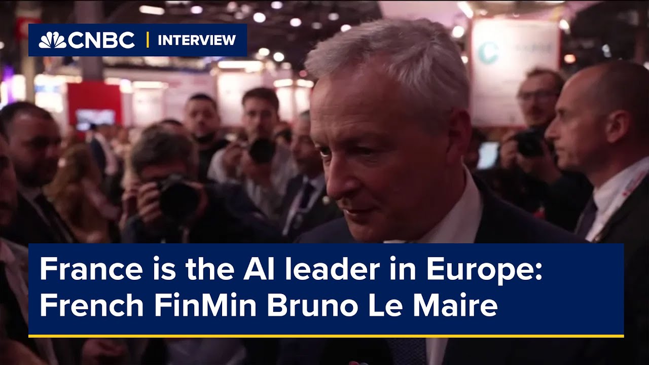 French Finance Minister Bruno Le Maire says France is the AI leader in ...