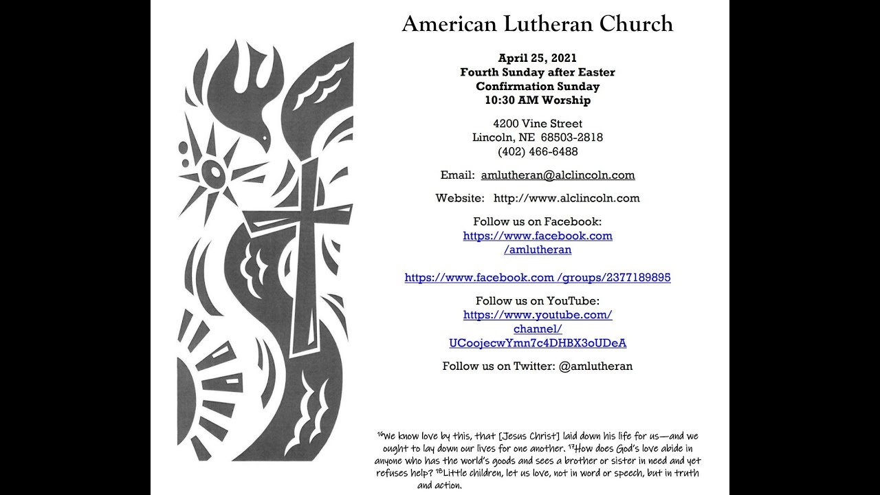 I am the Good Shepherd-Confirmation Sunday-April 25, 2021 - YouTube