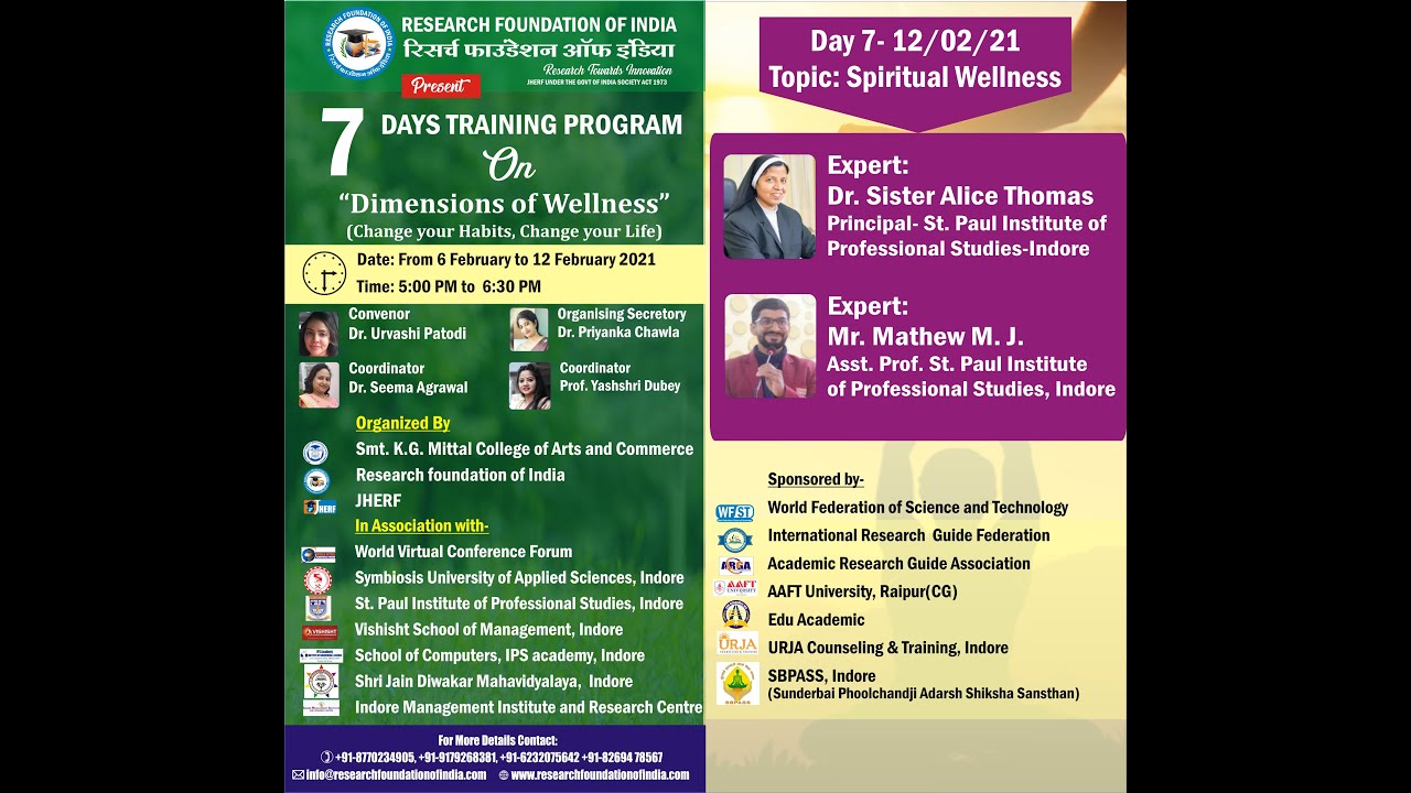 7 Days Training Program Day 7 - YouTube