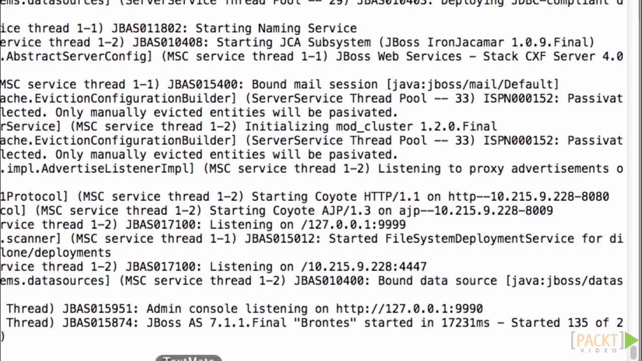 JBoss EAP Tutorial: Clustering in Standalone Mode | packtpub.com - YouTube