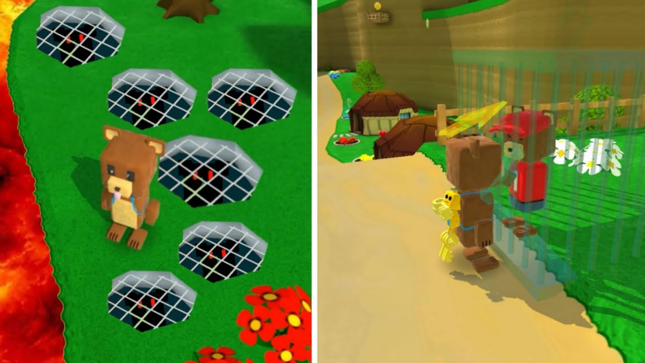 Super Bear Adventure Gameplay New Tunnel in a Mystery bear Prisoner ...