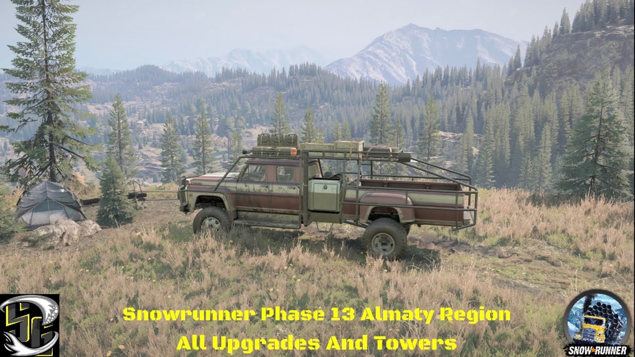 Snowrunner Phase 13, Almaty Region Dig And Drill, All Upgrades And ...