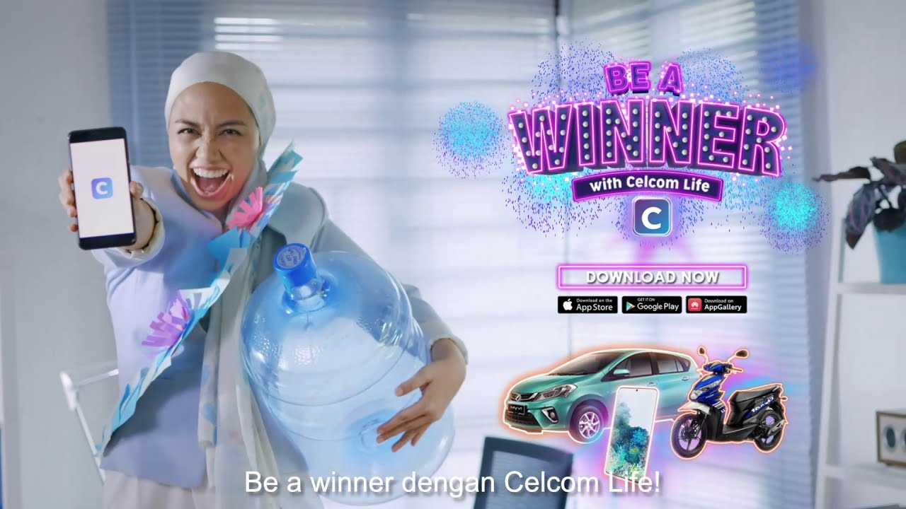 Win at Work with the Celcom Life app - YouTube