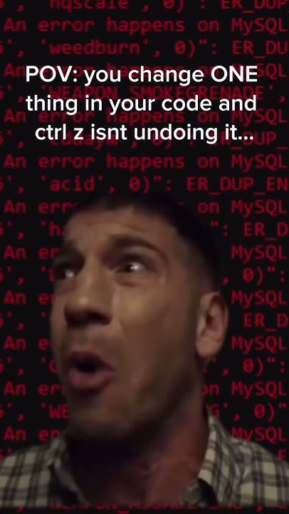 When Ctrl Z Isnt Undoing π Funny Programming Coding Reactjs Nextjs Coder Youtube