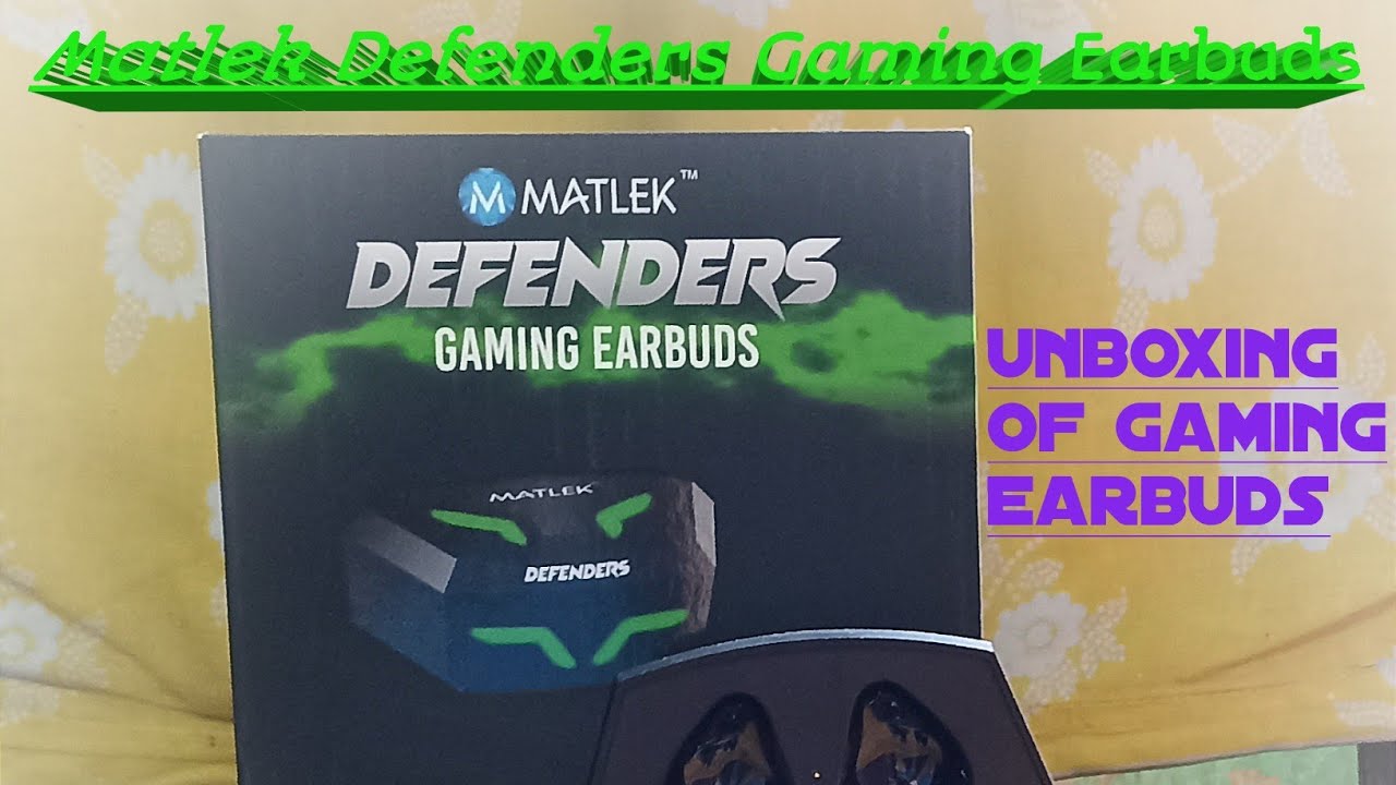 Unboxing and Full Review of Matlek Defenders Gaming Earbuds | Created ...