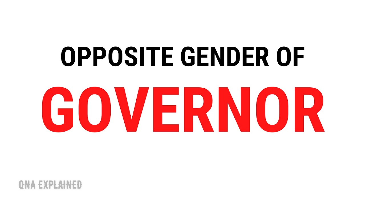 Opposite gender of GOVERNOR || QnA Explained - YouTube