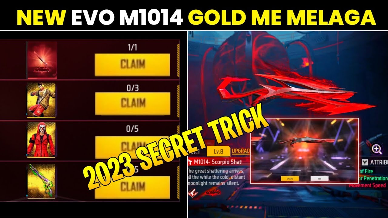 2023 Sceart Tricks New Evo Gun Skin | 5 May New M1014 Evo Gun Skin In ...