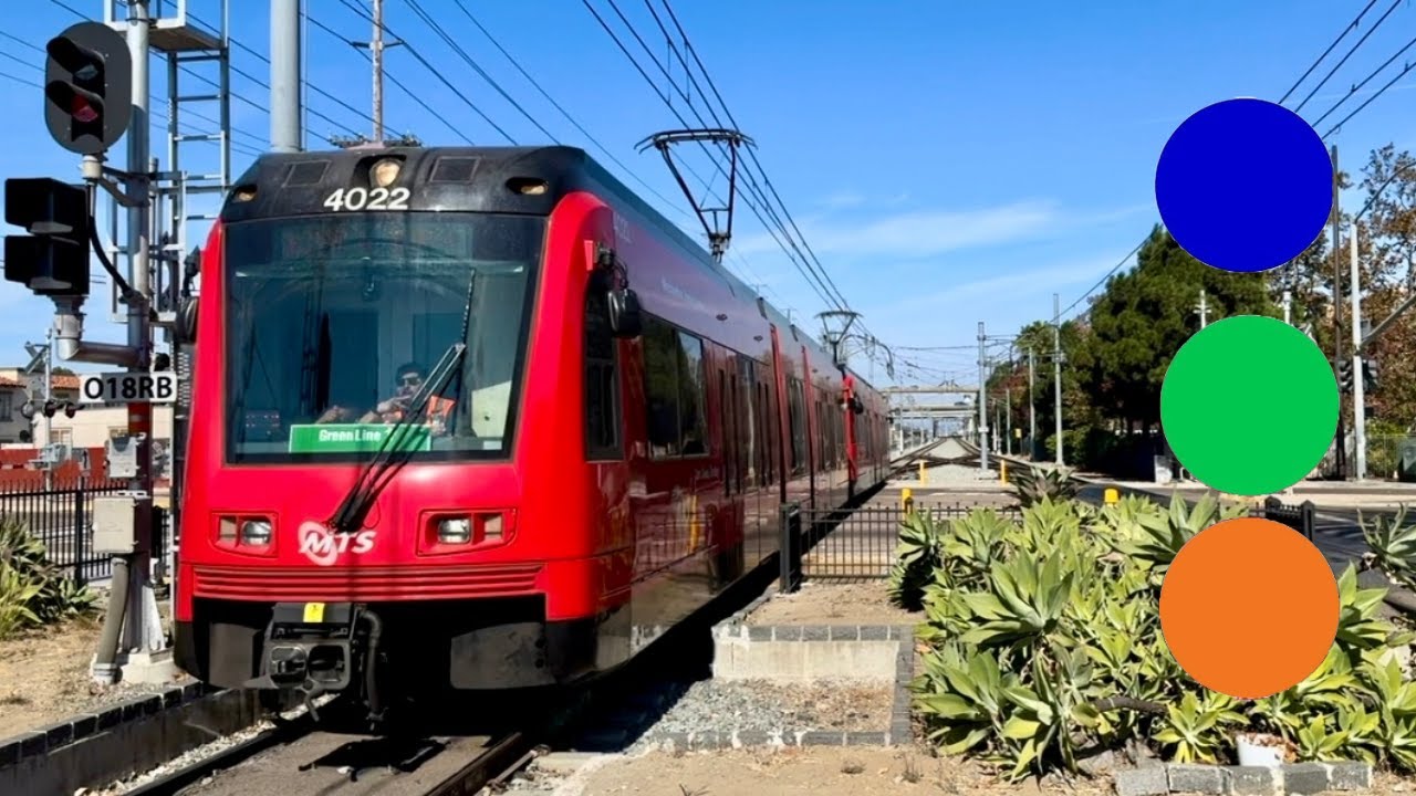 San Diego MTS Trolley Compilation | October 2024 - YouTube