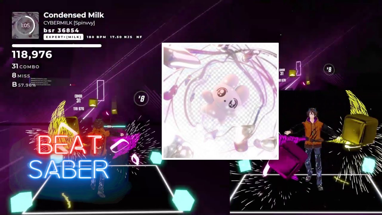 【BeatSaber】Condensed Milk - cyber milk ちゃん (Expert+) - YouTube