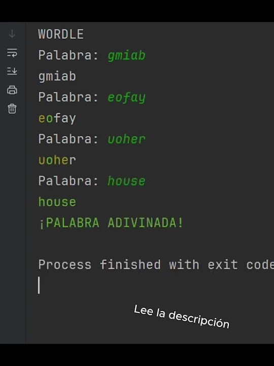 Simple Wordle en Python. #estudiantedeprogramacion #python #programacion - YouTube