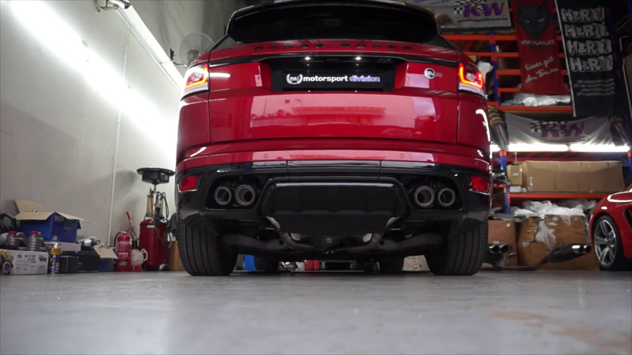 Range Rover Sport SVR Sports Exhaust by QuickSilver - YouTube