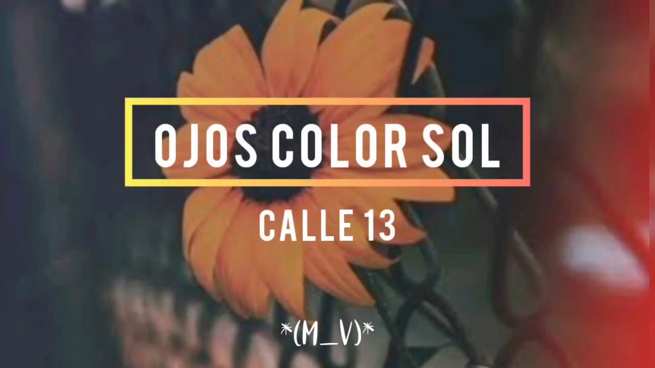Calle 13 – OJOS COLOR SOL 🌻 💗 - YouTube